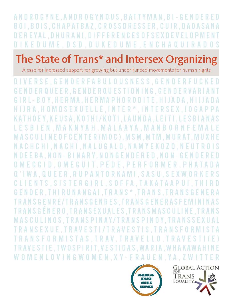 The State of Trans and Intersex Organizing 2013 — GATE | Global Action ...